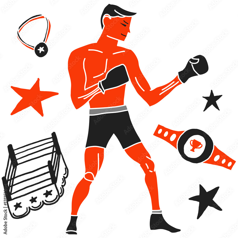 Boxer Stock Vector | Adobe Stock