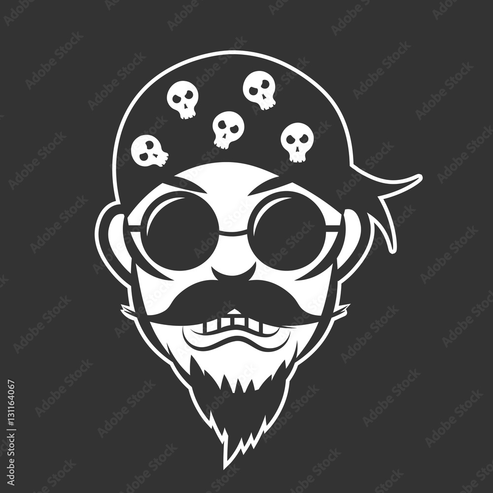 Biker. Vector Illustration Stock Vector | Adobe Stock