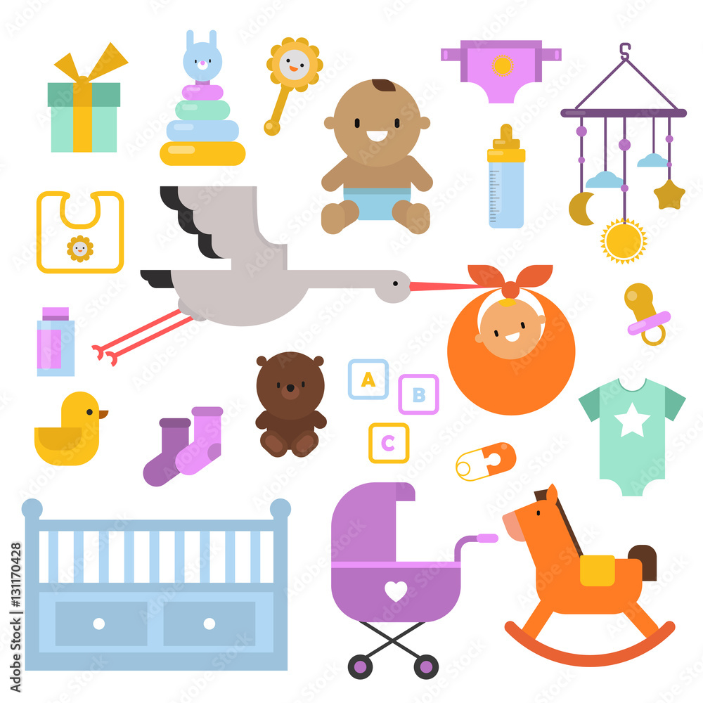 Baby Things Vector