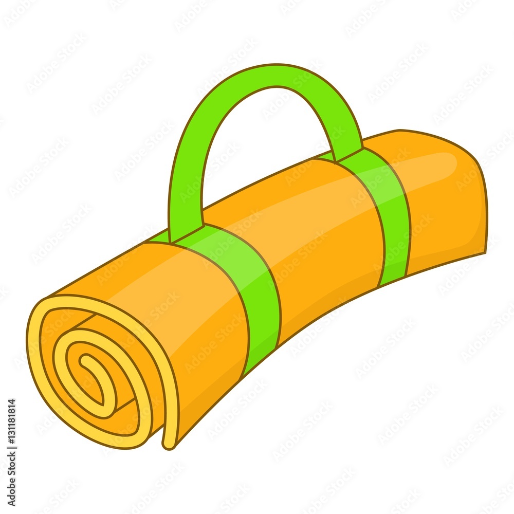 Tourist mat icon. Cartoon illustration of tourist mat vector icon for ...