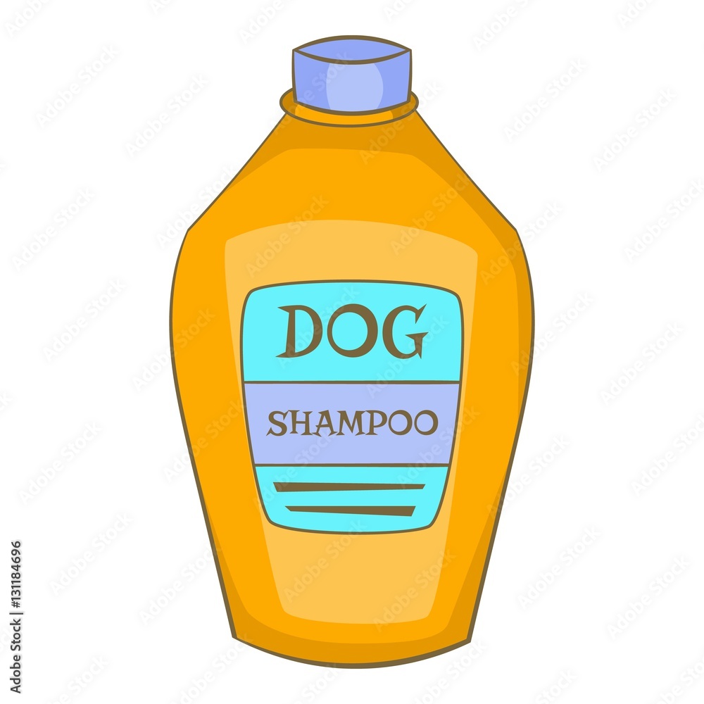 Dog shampoo icon. Cartoon illustration of dog shampoo vector icon for ...