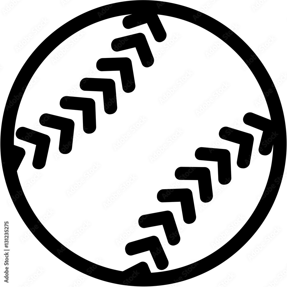 Softball icon Stock Vector | Adobe Stock