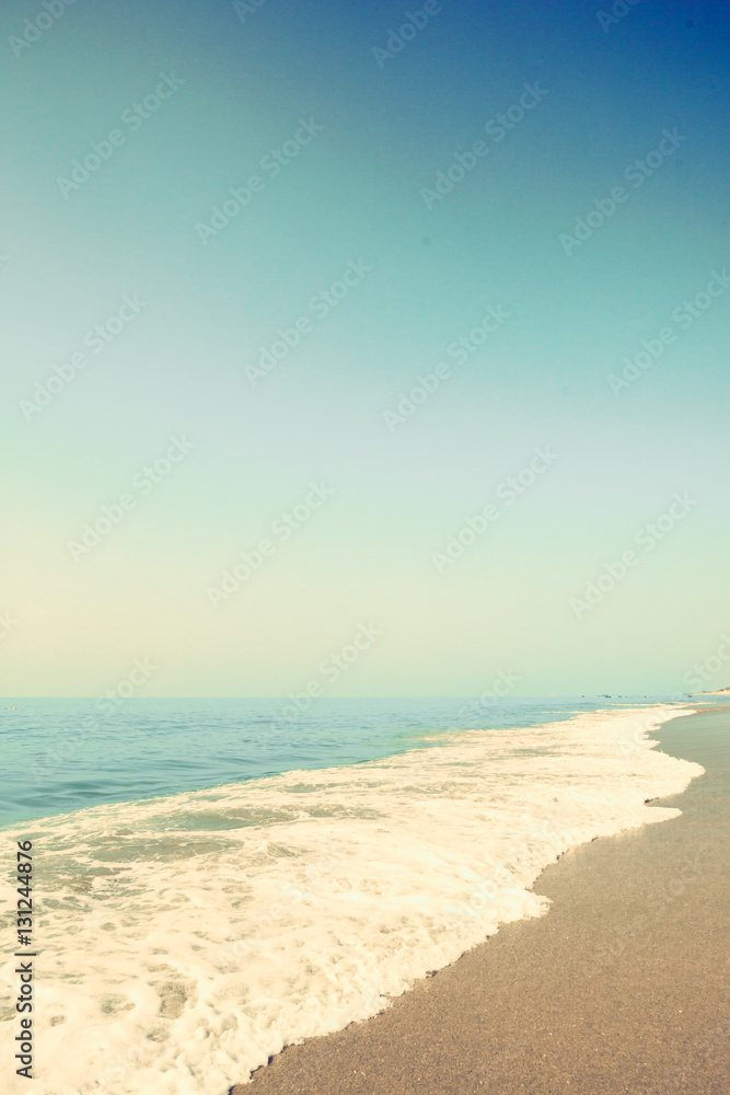 Vintage summer beach wall mural wallpaper | Muraledesign.com