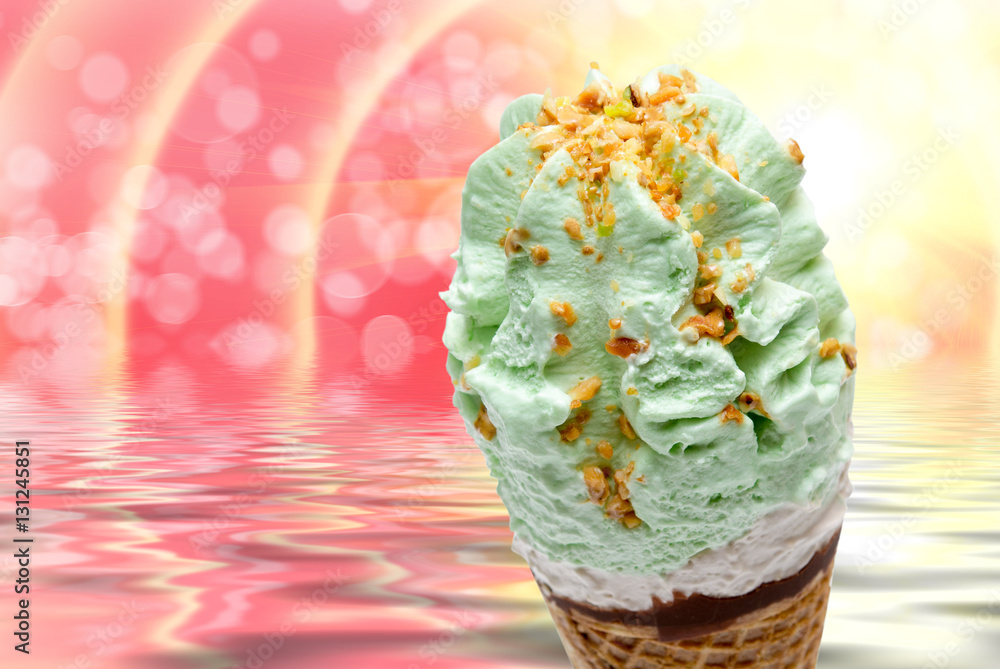 Ice cream close up Stock Photo | Adobe Stock
