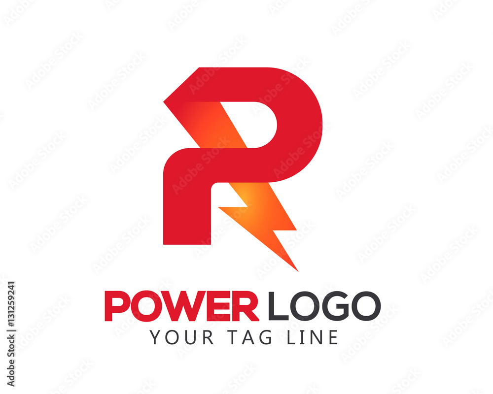 Power Logo Vector Stock Vector | Adobe Stock