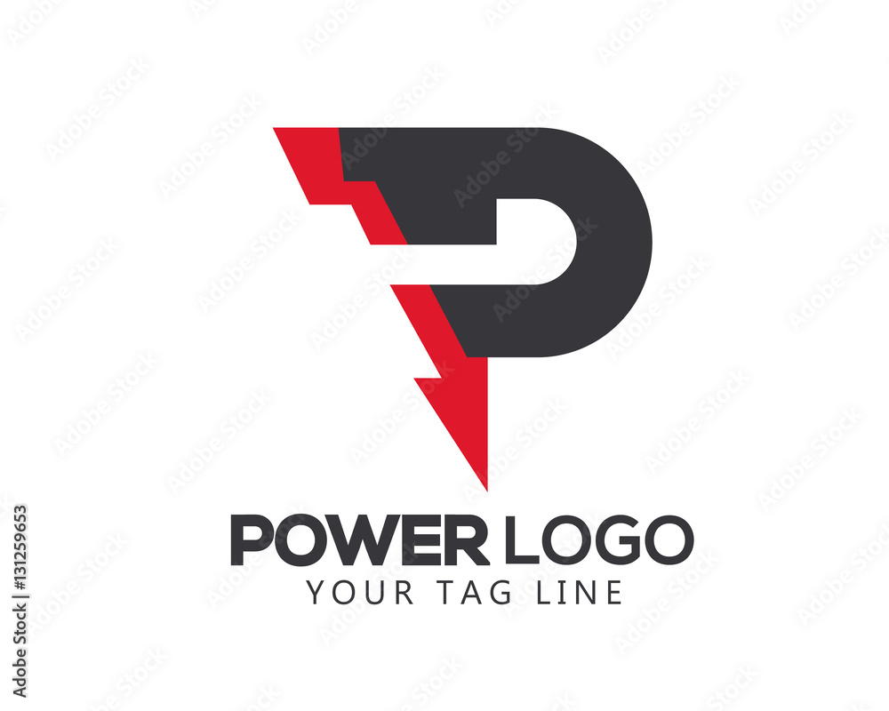 Power Logo Vector Stock Vector | Adobe Stock