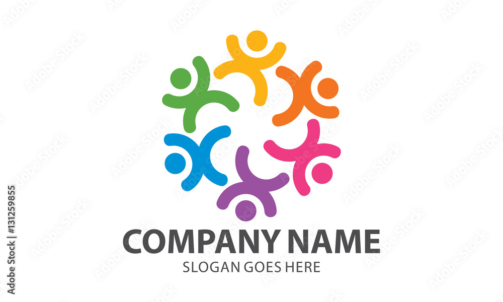 Community Logo Image Vector Stock Vector | Adobe Stock