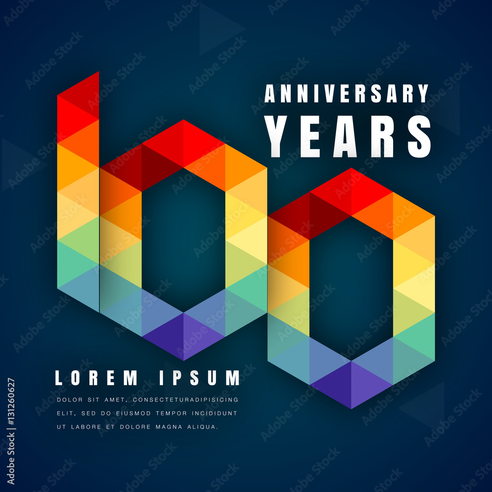 Anniversary emblems template design Stock Vector | Adobe Stock