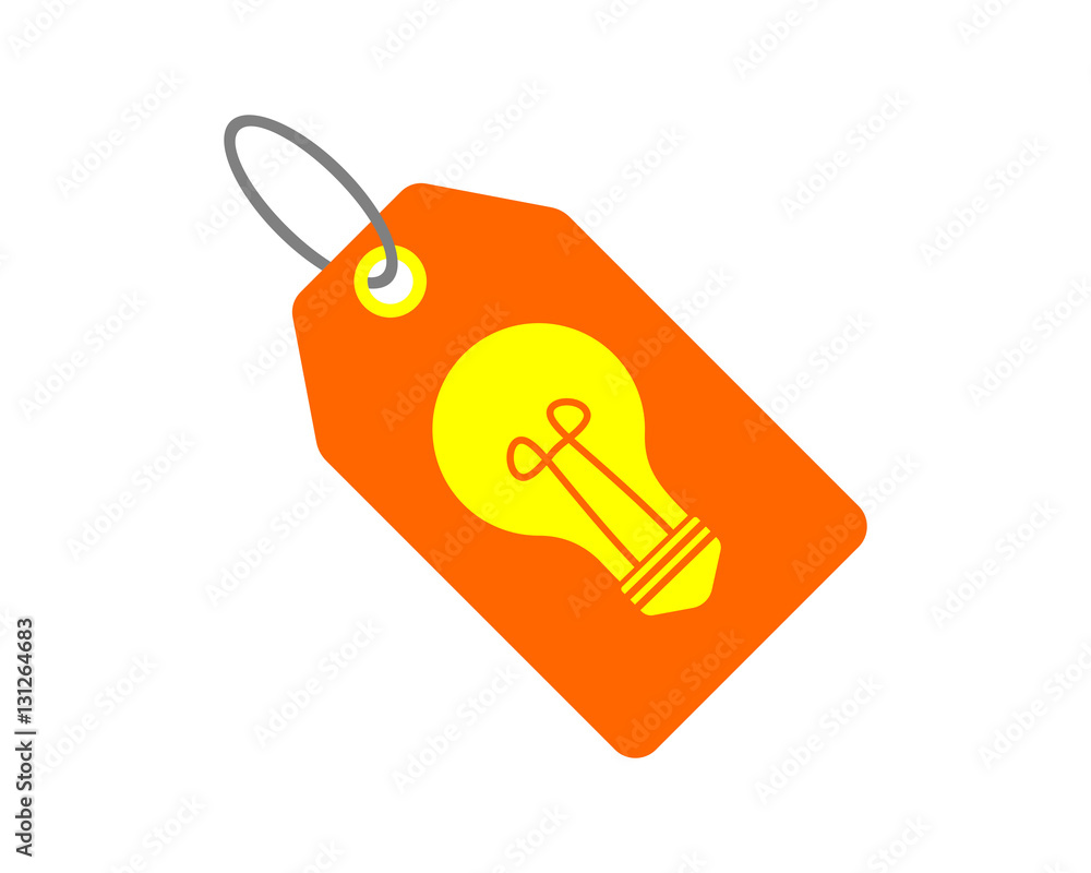 lamp tag icon Stock Vector | Adobe Stock