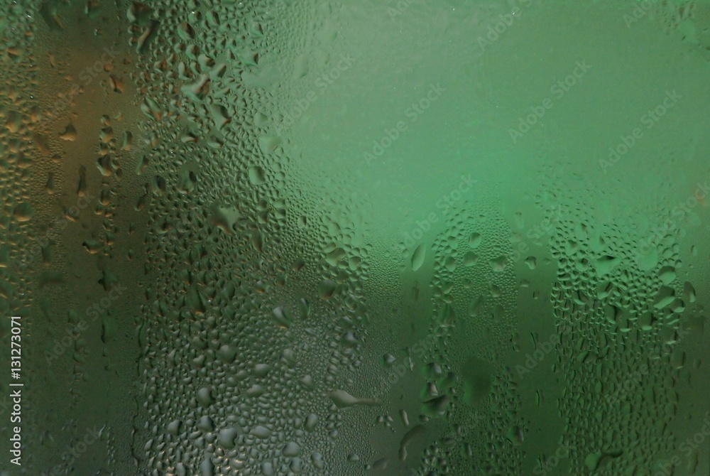 Water drops background Dew condensation texture on ice cold glass Stock ...