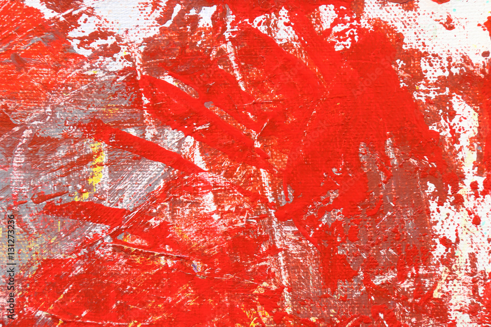Spatter effect abstract art background in red color. Abstract painted ...