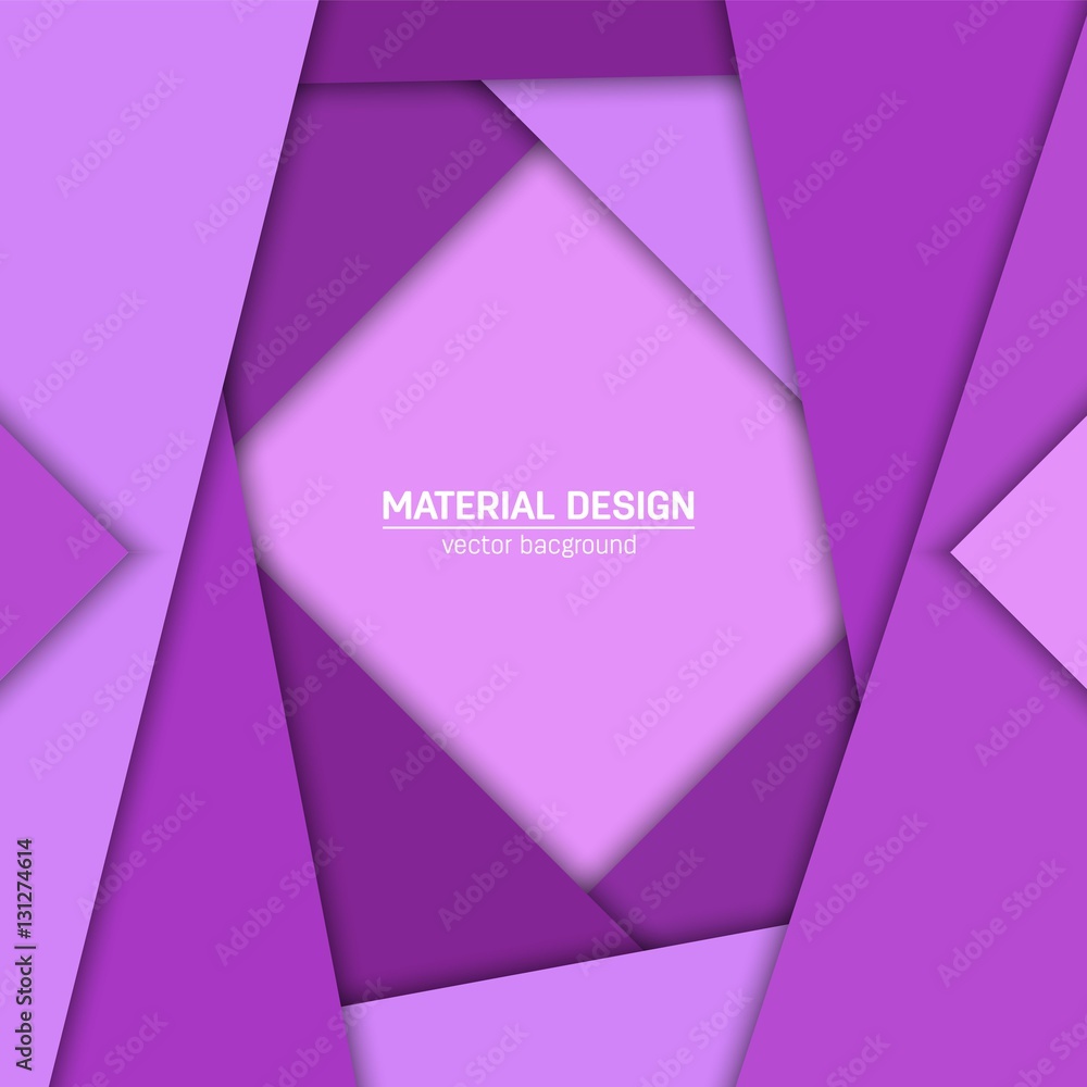 Vector material design background. Abstract creative concept layout ...