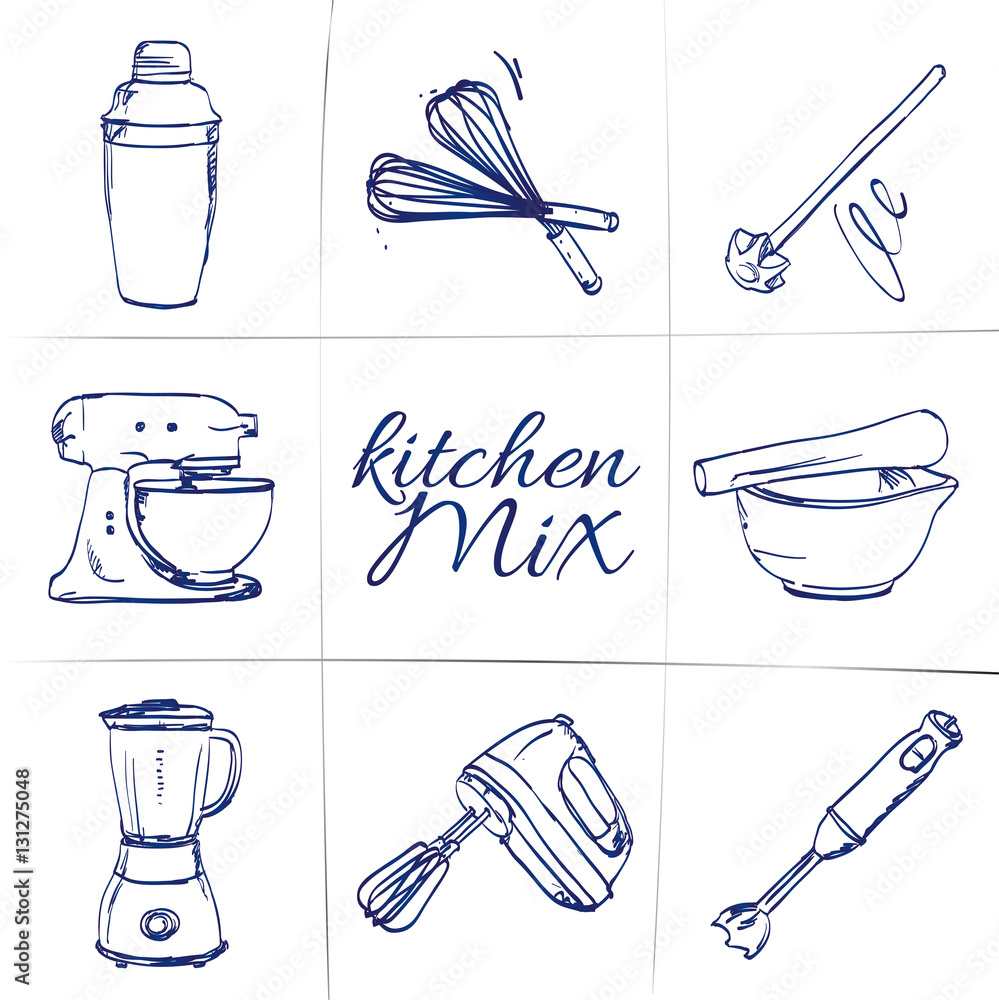 Kitchen Mixer Drawing