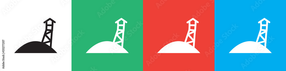 observation military tower icon illustration Stock Illustration | Adobe ...