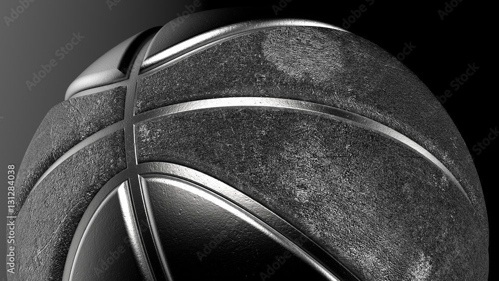 Basketball. 3D illustration. 3D CG. High resolution. Stock Illustration ...