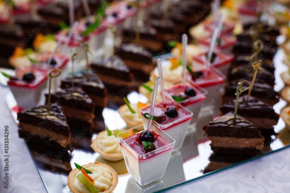 buffet table food Stock Photo | Adobe Stock