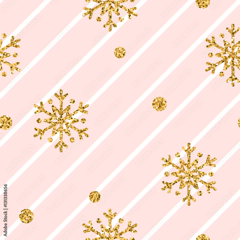 Gold Snowflake Wallpaper