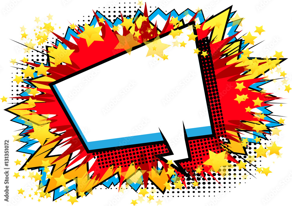 Colorful vector illustrated comic book style background. Stock Vector ...