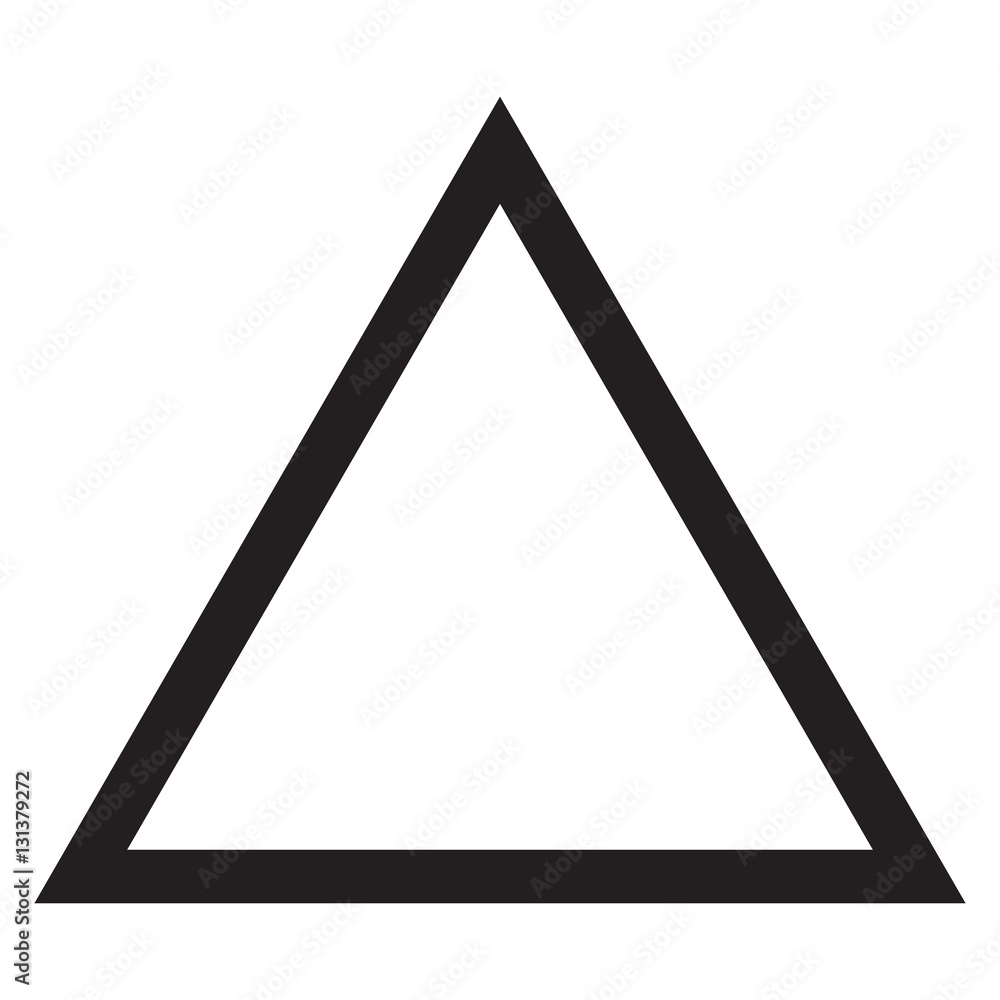 triangle icon Stock Vector | Adobe Stock
