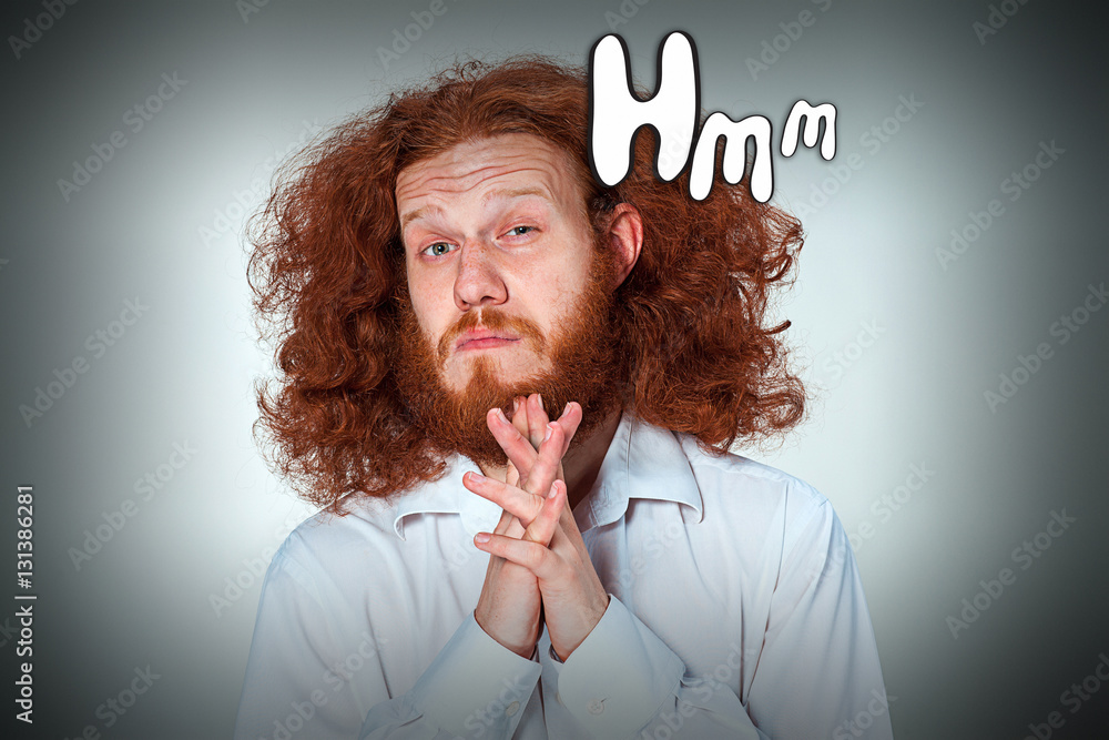 Portrait of young man with shocked facial expression Stock Photo ...