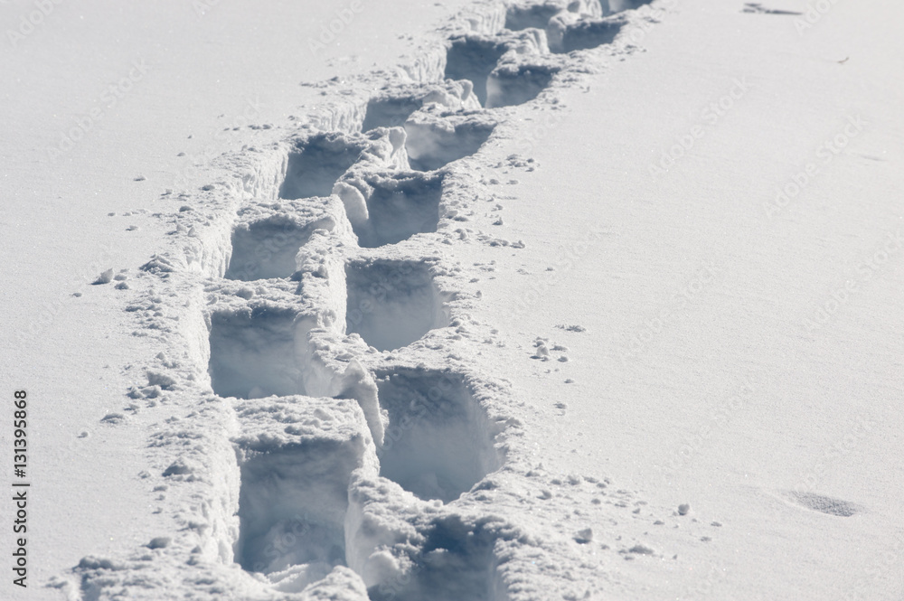 snow steps Stock Photo | Adobe Stock