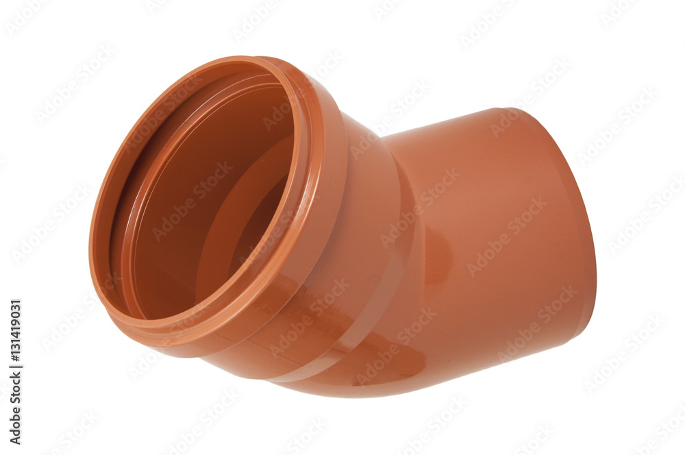 Isolated PVC fittings - orange plastic Stock Photo | Adobe Stock