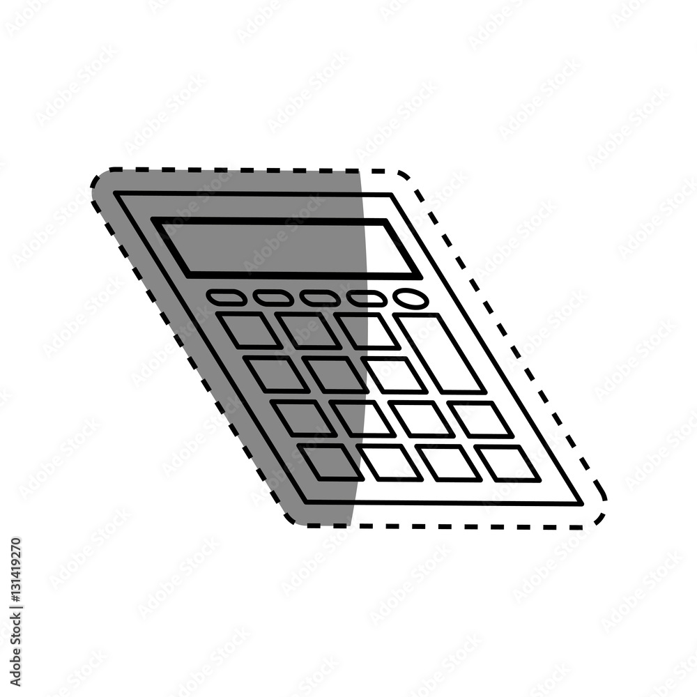 Calculator math device icon vector illustration graphic design Stock ...