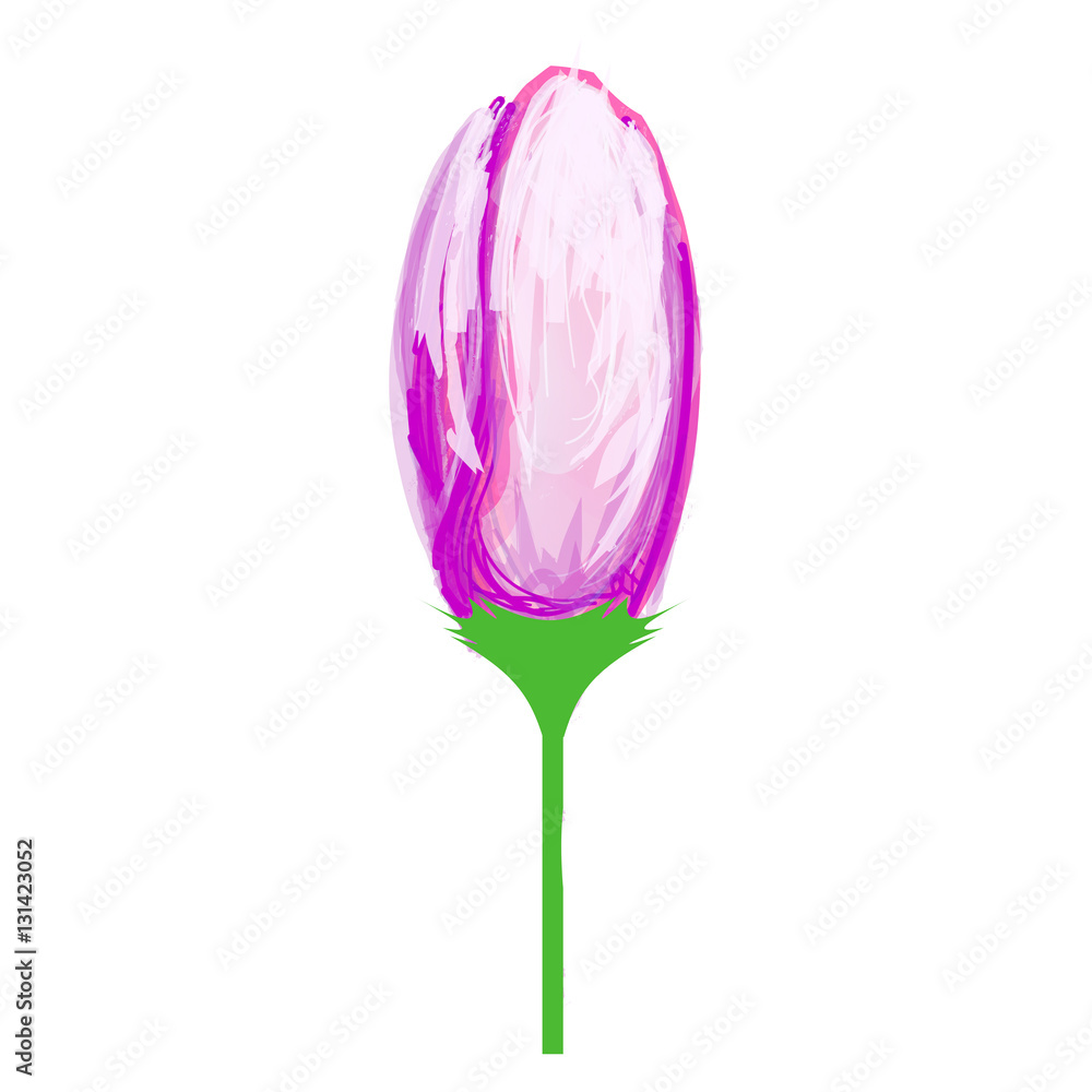 Rosebud Stock Vector | Adobe Stock