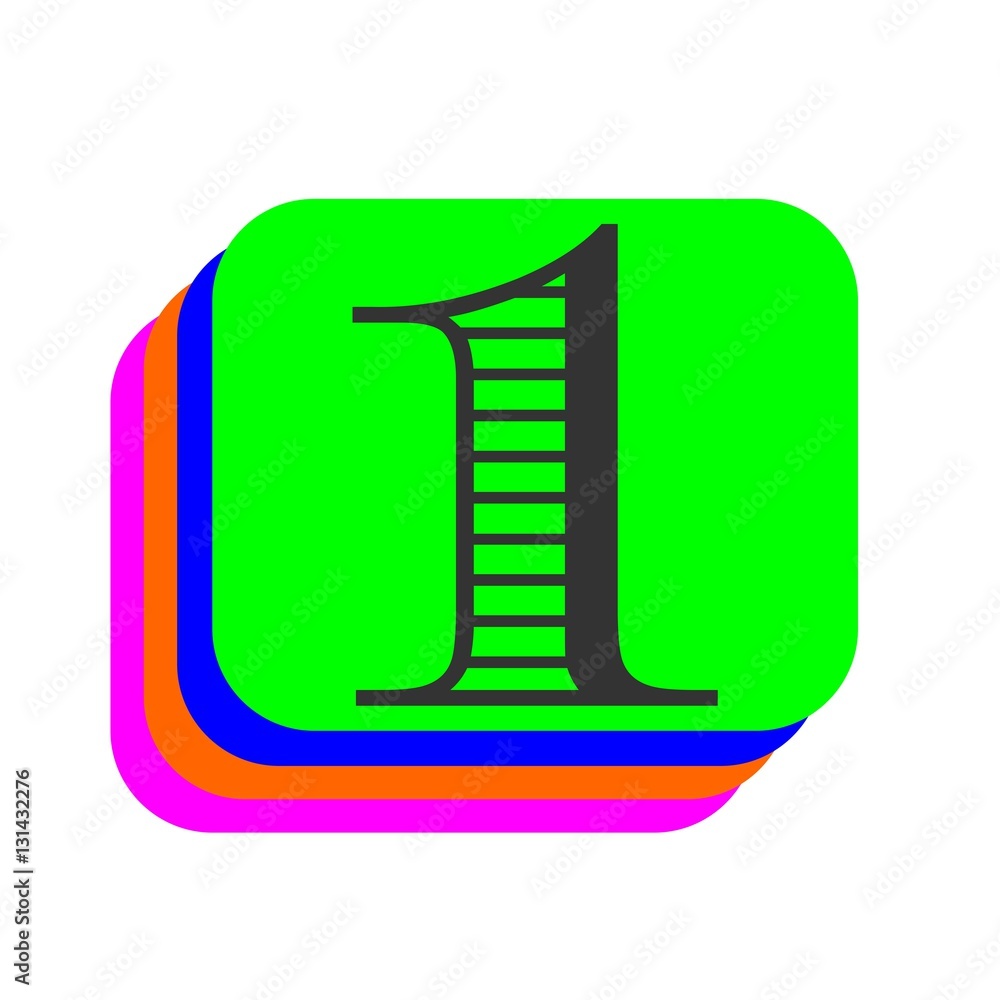 Number one Vector illustration Stock Vector | Adobe Stock