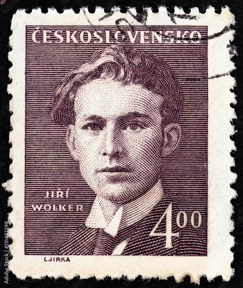 Poet Jiri Wolker (Czechoslovakia 1949) Stock Photo | Adobe Stock