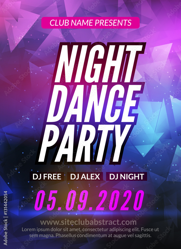 Dance Party Poster Background