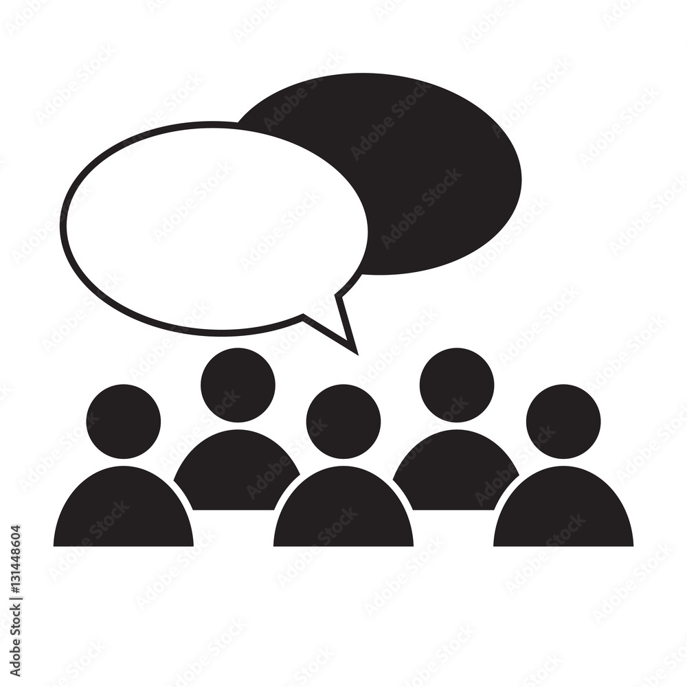 Group Of People Talking Icon