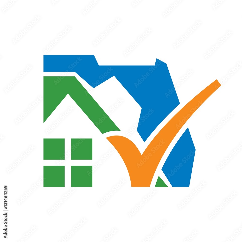 florida map with house symbol. Stock Vector | Adobe Stock