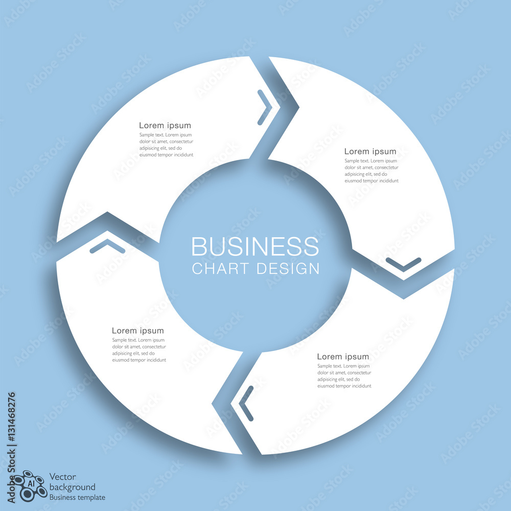 Business Chart Design 4-Step #Vector Graphic Stock Vector | Adobe Stock