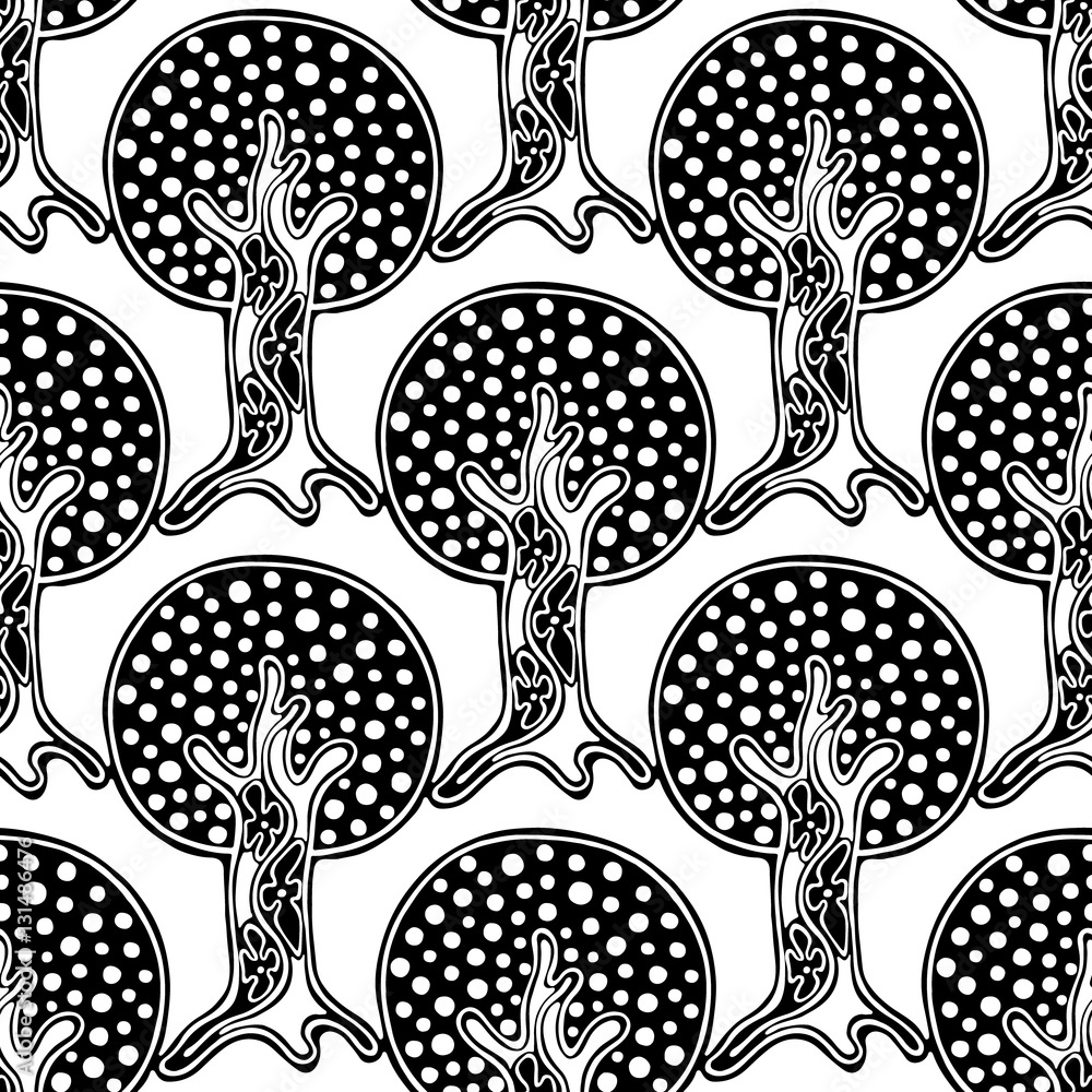 Seamless pattern, vector hand drawn repeating illustration, decorative ...