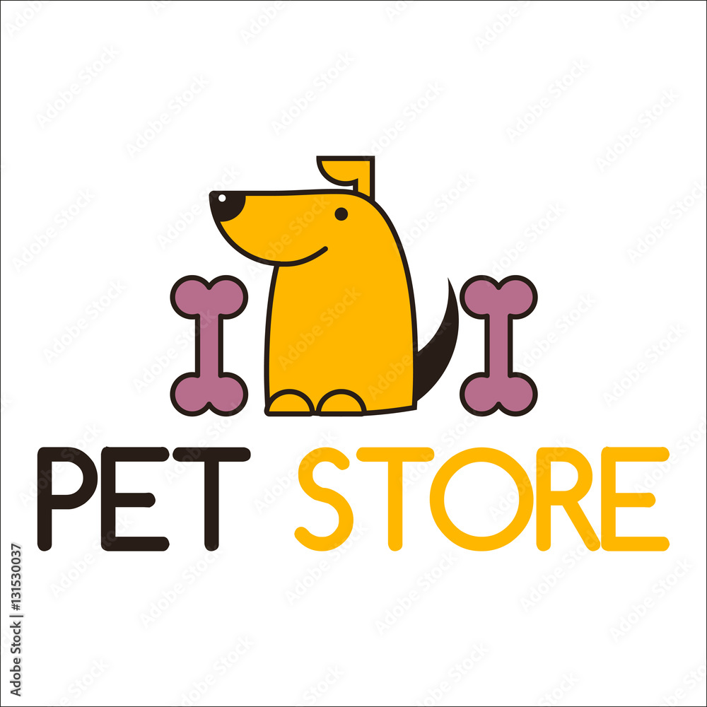 Pet shop symbols vector. Stock Vector | Adobe Stock