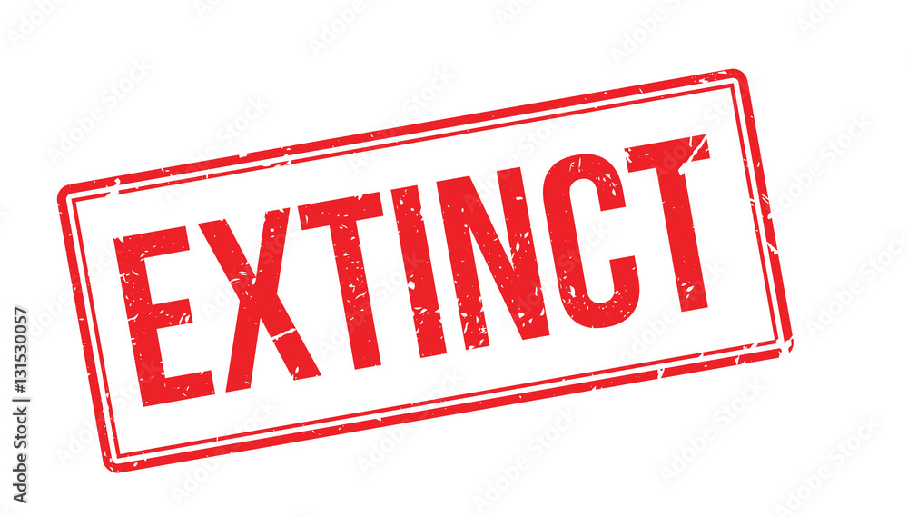 Extinct rubber stamp vector de Stock | Adobe Stock