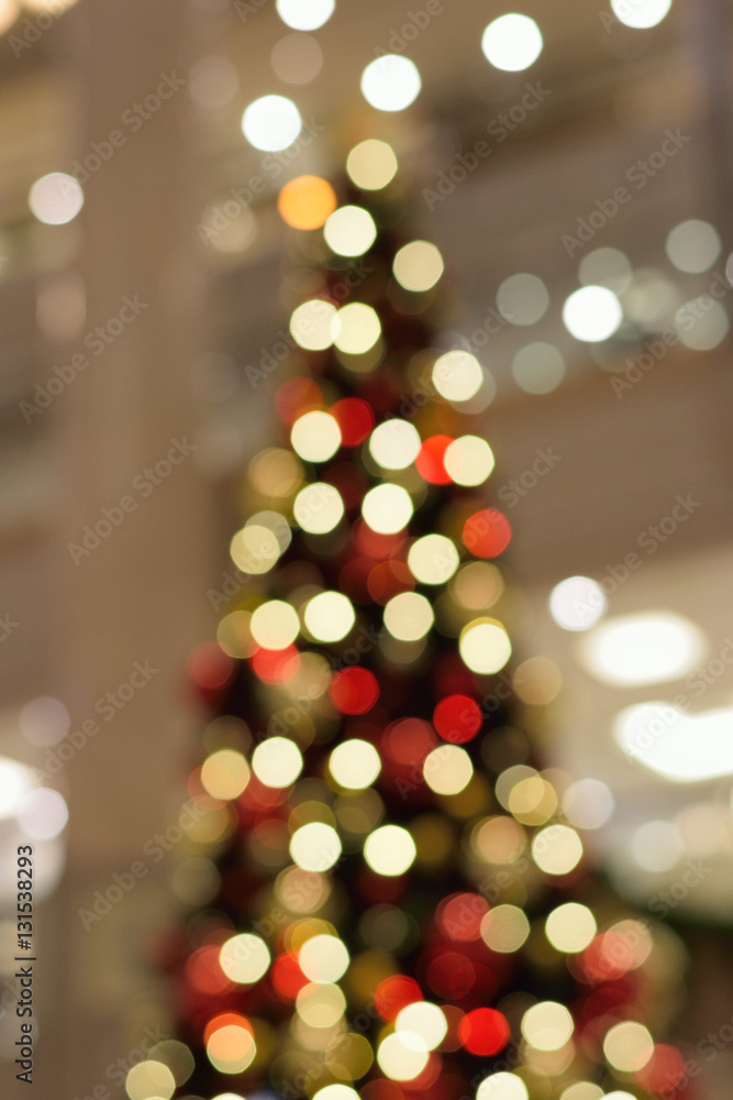 Blurred Christmas Tree Background