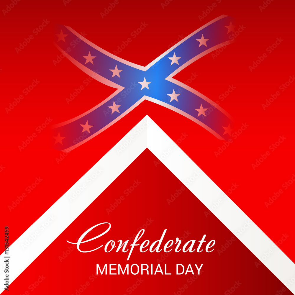 Confederate Memorial Day. Stock Illustration | Adobe Stock