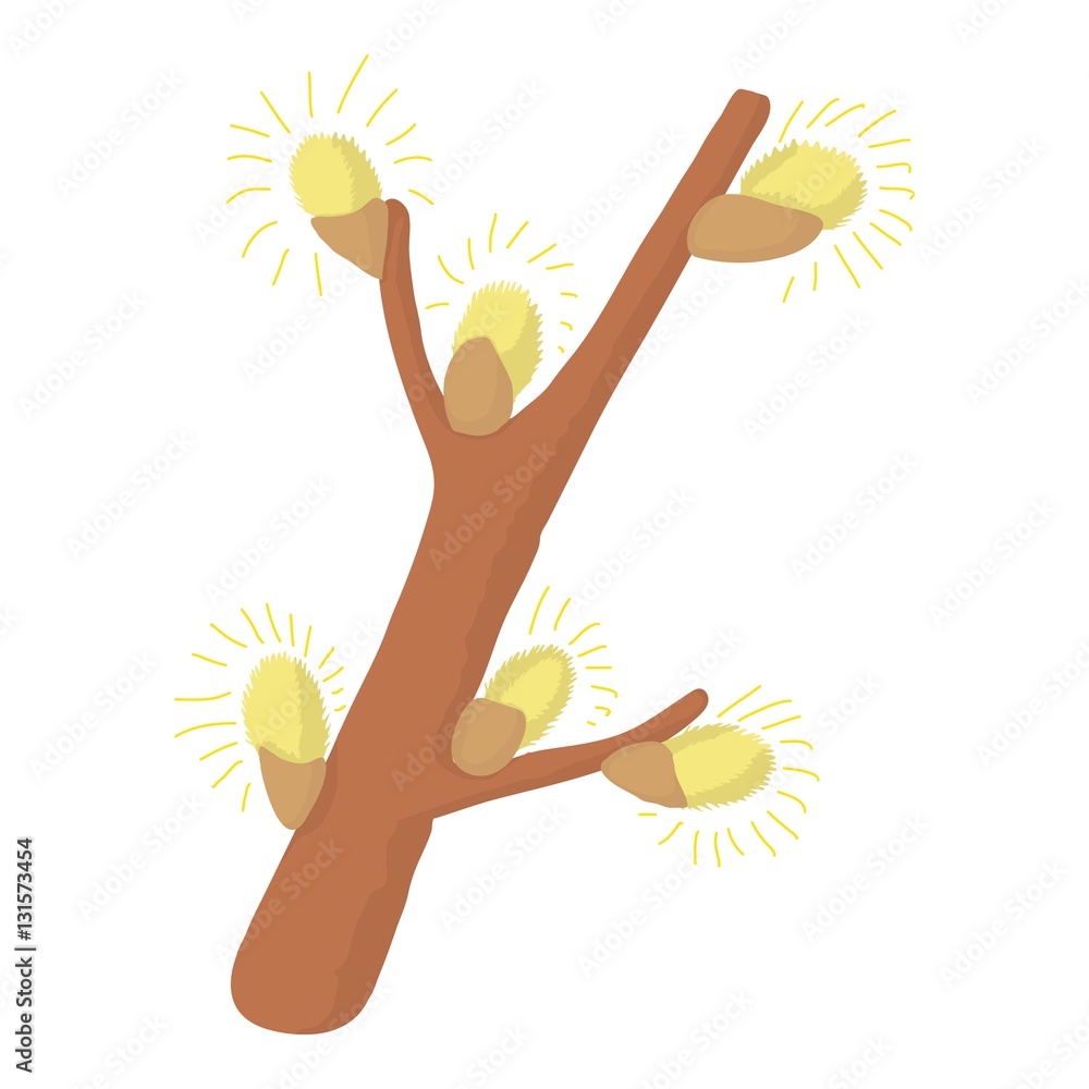 Twig icon. Cartoon illustration of twig vector icon for web Stock ...