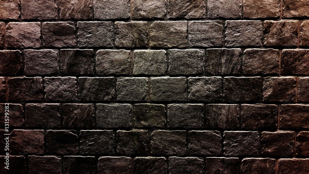 Old brick wall background. Grunge texture. Black wallpaper. Dark tone ...