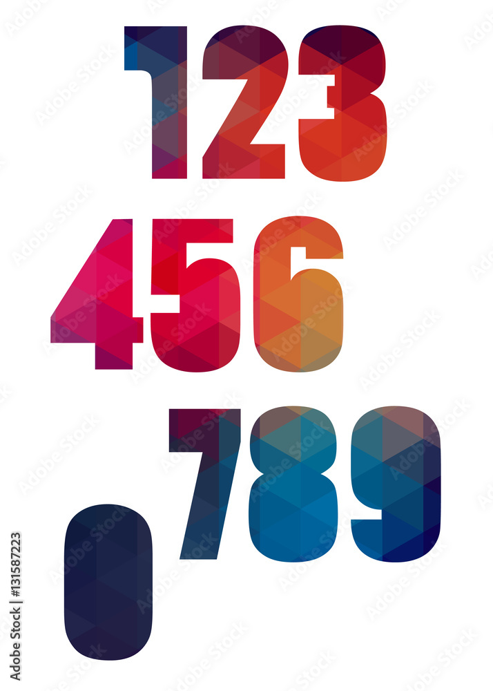 number vector design symbol numeral school sign Stock Vector | Adobe Stock