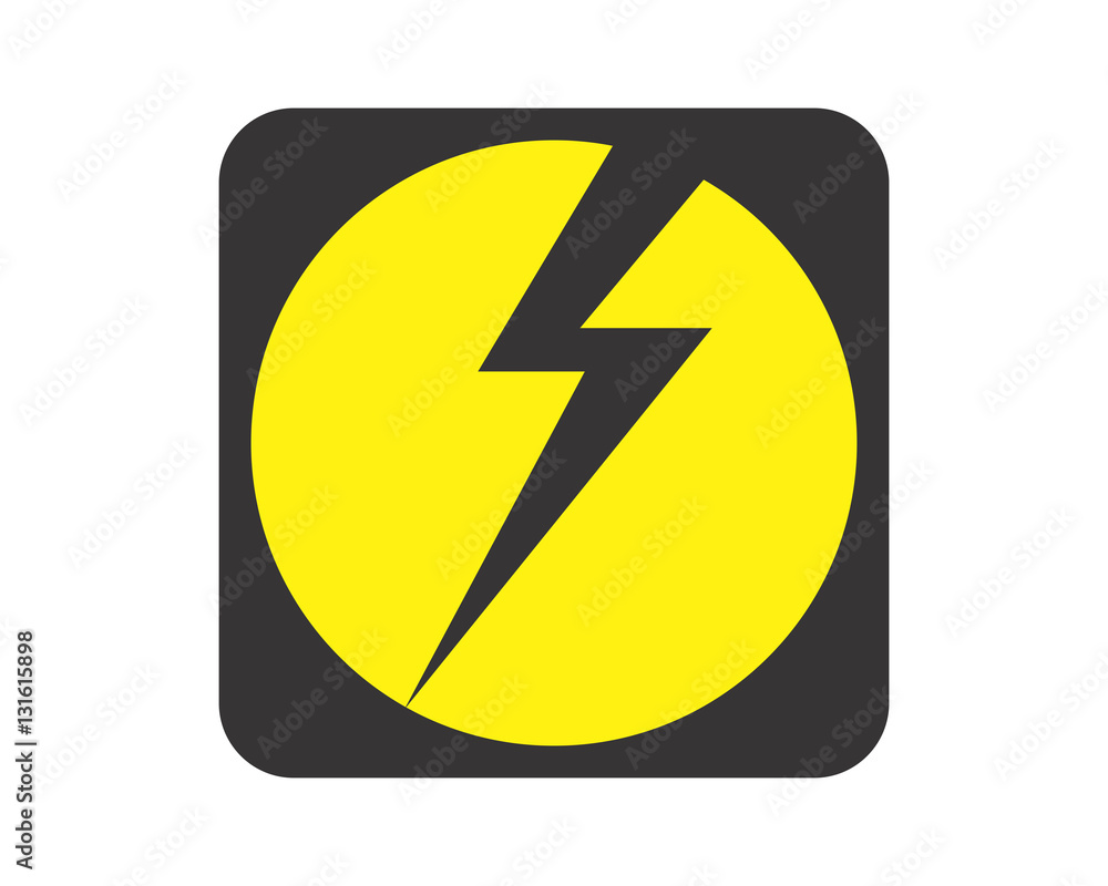 lightning symbol Stock Vector | Adobe Stock