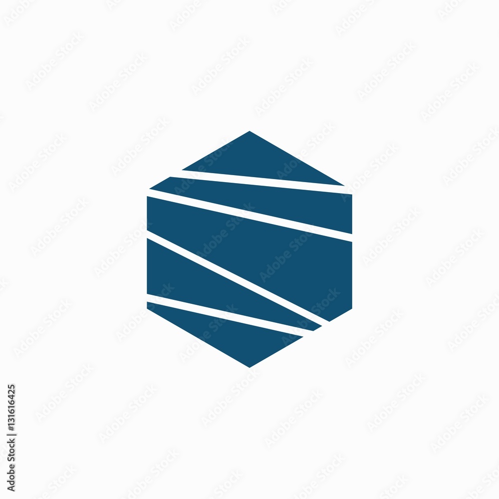 Polygon logo design Stock Vector | Adobe Stock