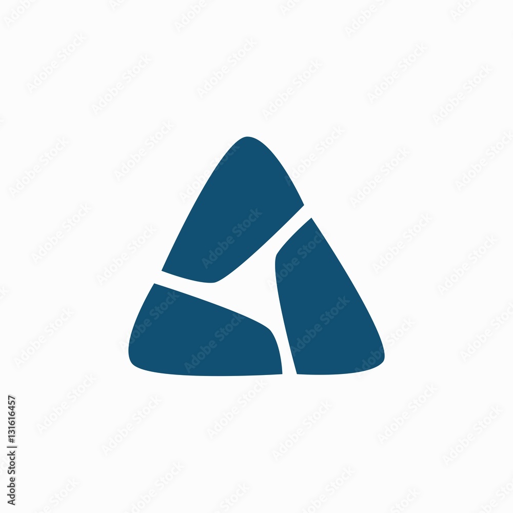 Triangle logo design Stock Vector | Adobe Stock