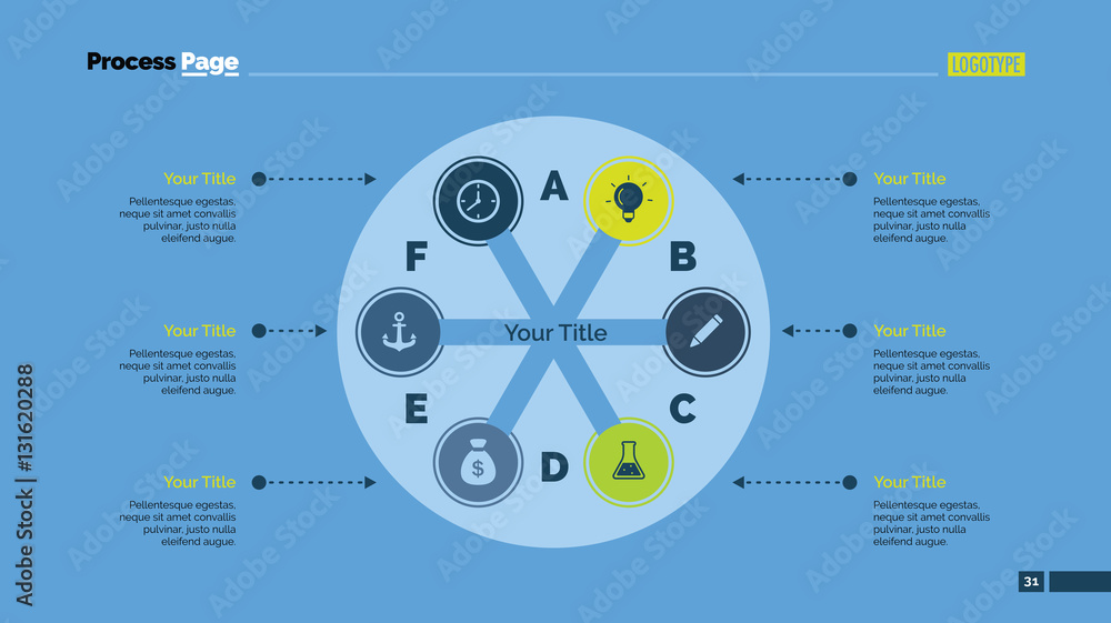 Round Infographic Diagram Slide Template Stock Vector | Adobe Stock