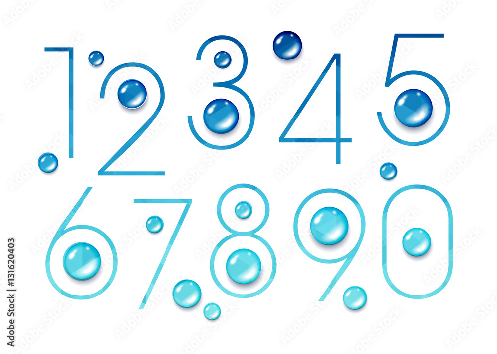 Vetor de number vector design symbol numeral school sign do Stock ...