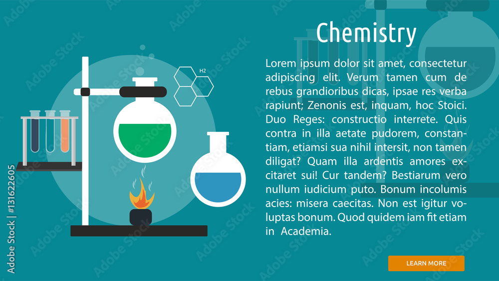 Chemistry Conceptual Banner Stock Vector | Adobe Stock