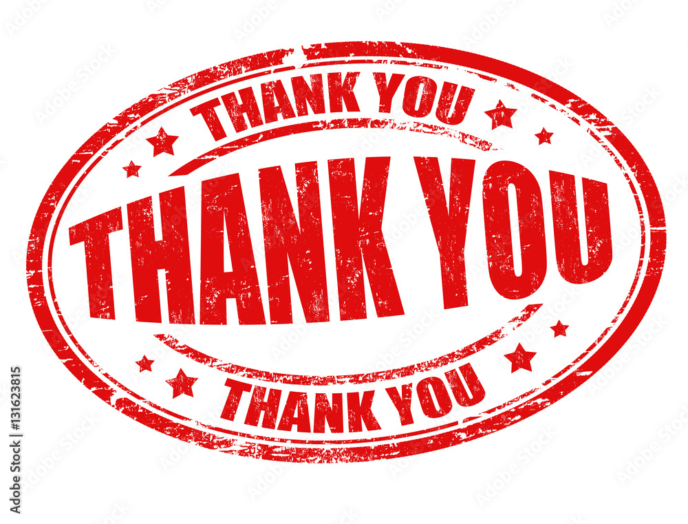 Thank you sign or stamp Stock Vector | Adobe Stock