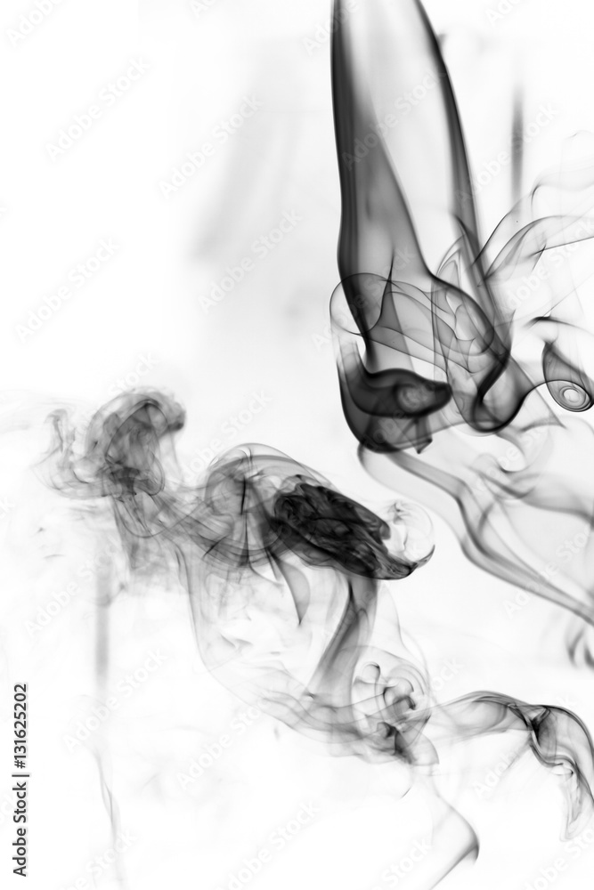 Toxic fumes movement on a white background.. Stock Photo | Adobe Stock